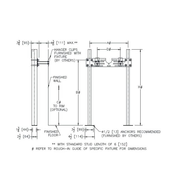 Zurn Z1221-42 Plate Type Urinal Carrier - Saniterica